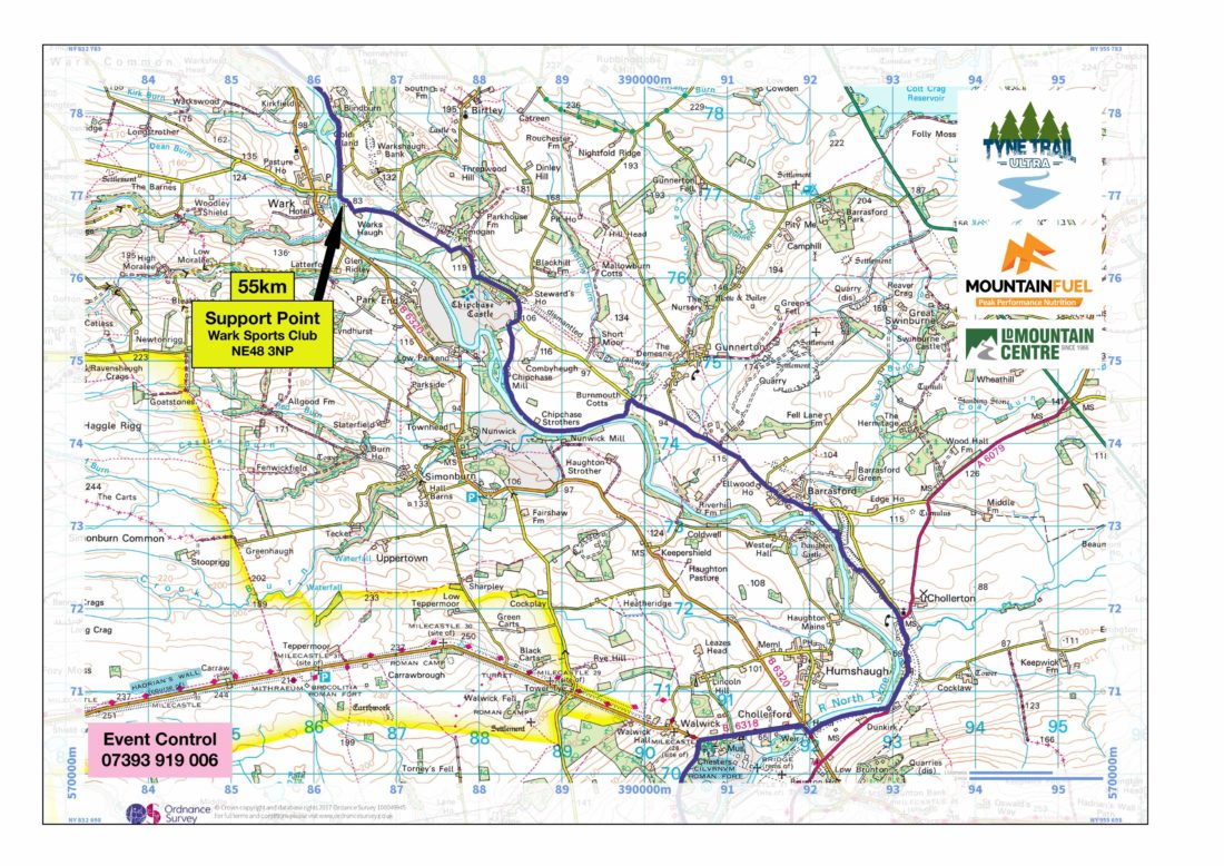 Tyne Trail Ultra | Route Maps Tyne Trail North