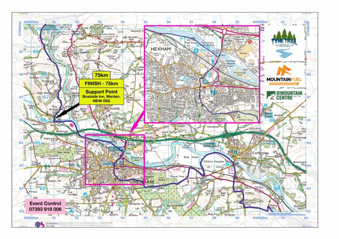 Tyne Trail Ultra | Route Maps Tyne Trail North