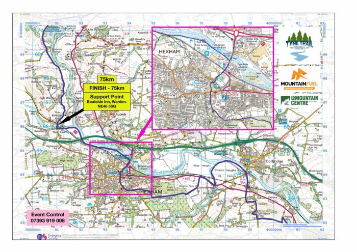 Tyne Trail Ultra | Route Maps Tyne Trail North